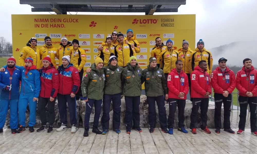 Europacup am Königssee - erster Podestplatz im 4er Bob für das Team von ...